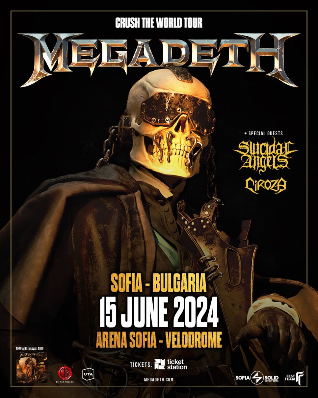 Megadeth с концерт в София през юни 2024-та!