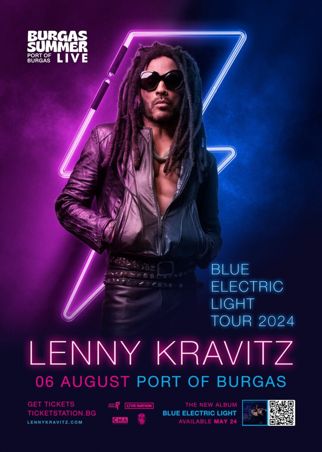 Фотогалерия: Lenny Kravitz (6 август 2024, Пристанище Бургас ...