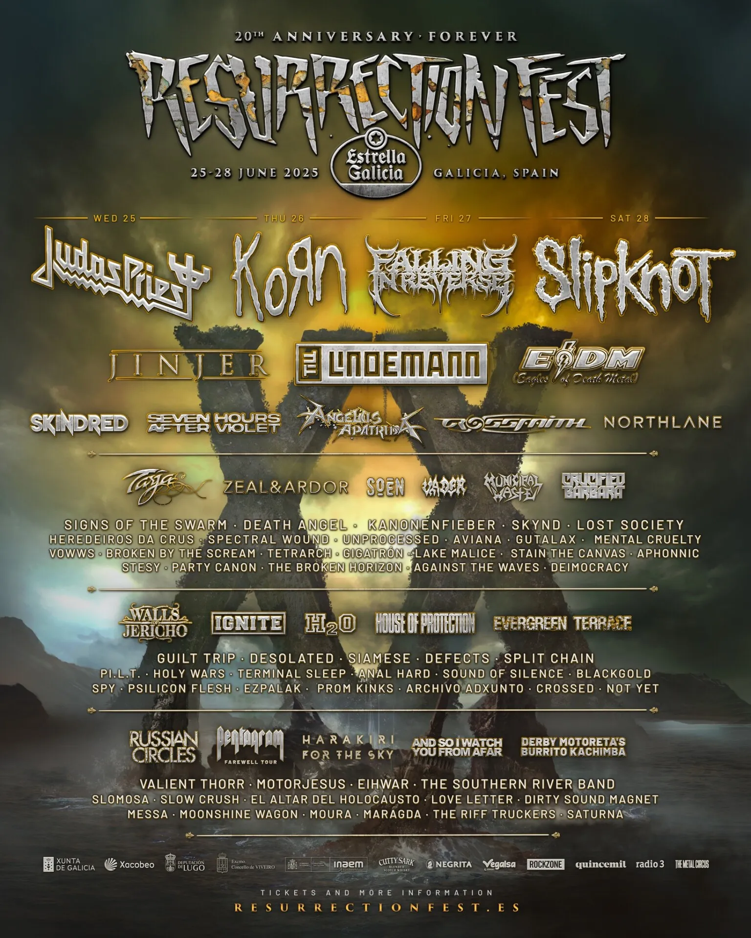 Resurrection Fest – 25-28 June 2025 – Vivero (ES) | RockTheNight.eu