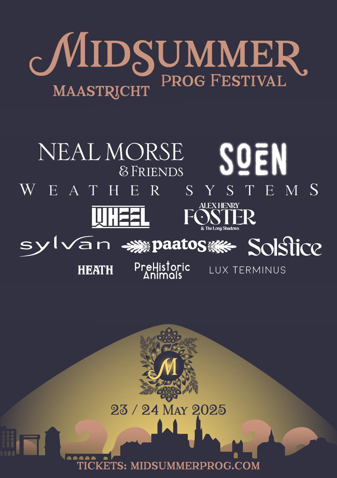 MidSummer Prog Festival - 23-24 May 2025 - Binnentuin Muziekgieterij, Maastricht (NL ...