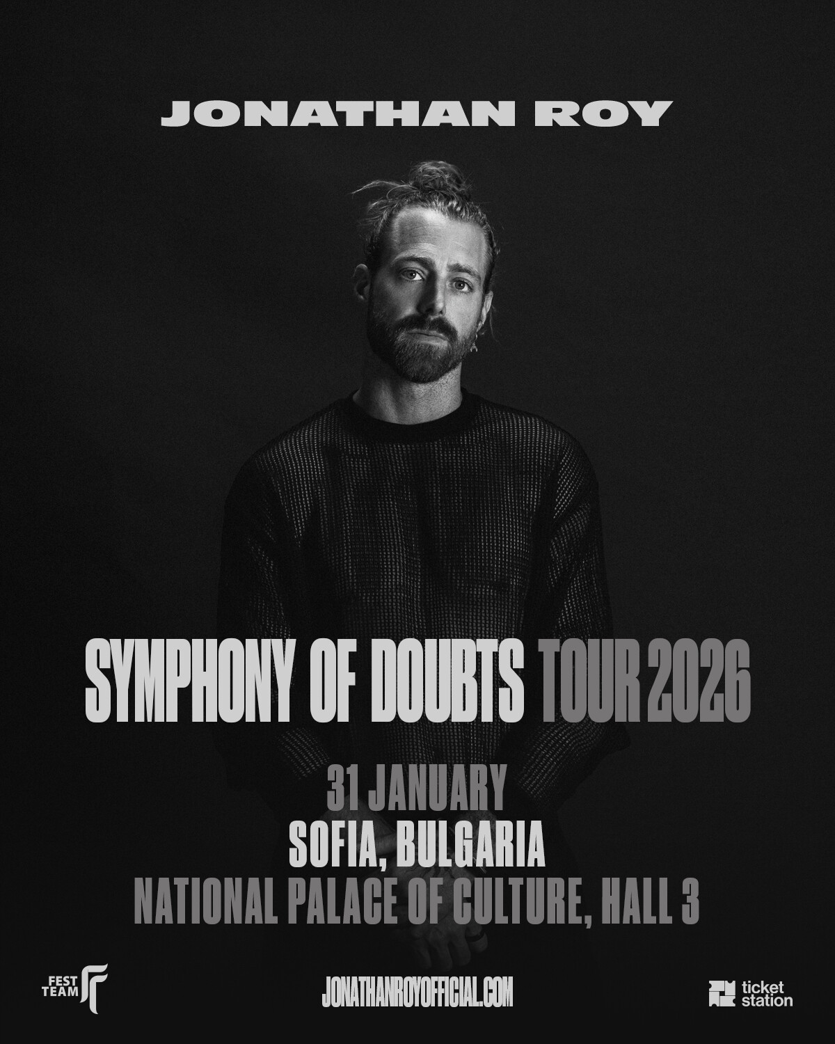 Jonathan Roy - 31 януари 2026 - Зала 3 на НДК, София | RockTheNight.eu