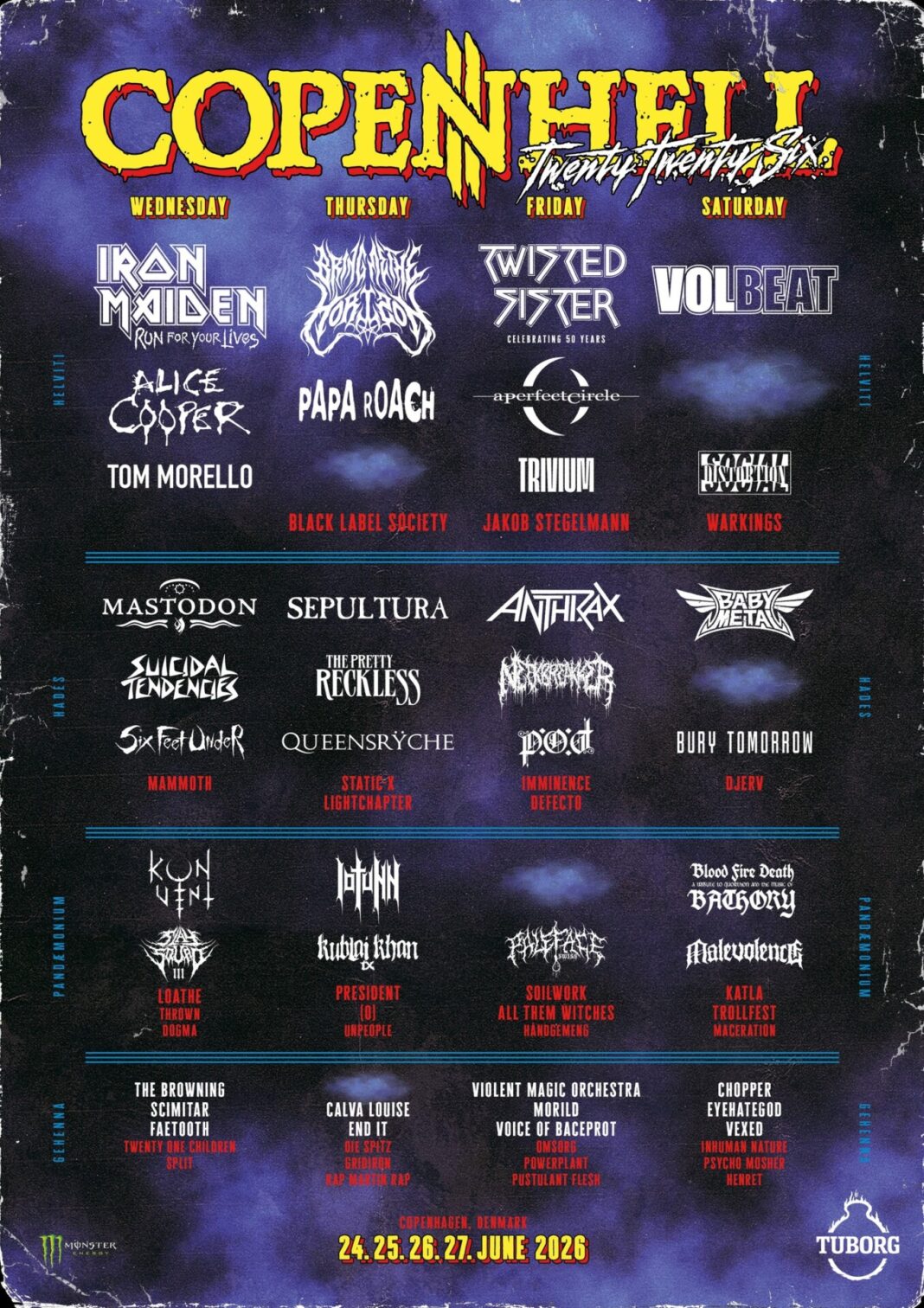 Copenhell - 18-21 June 2025 - Copenhagen, DK | RockTheNight.eu