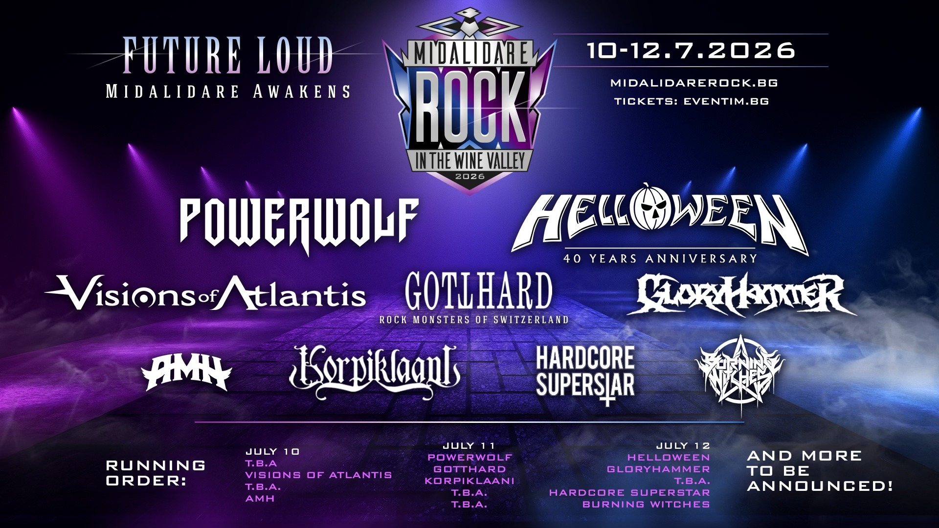 Midalidare Rock In The Wine Valley (w/ Helloween, Twisted Sister) - 10 ...