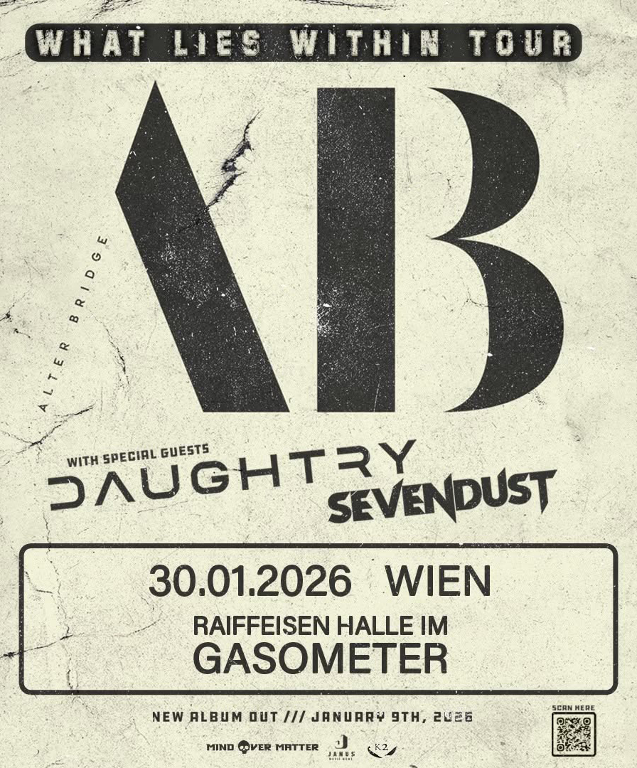 Alter Bridge - 30 January 2026 - Gasometer, Vienna | RockTheNight.eu